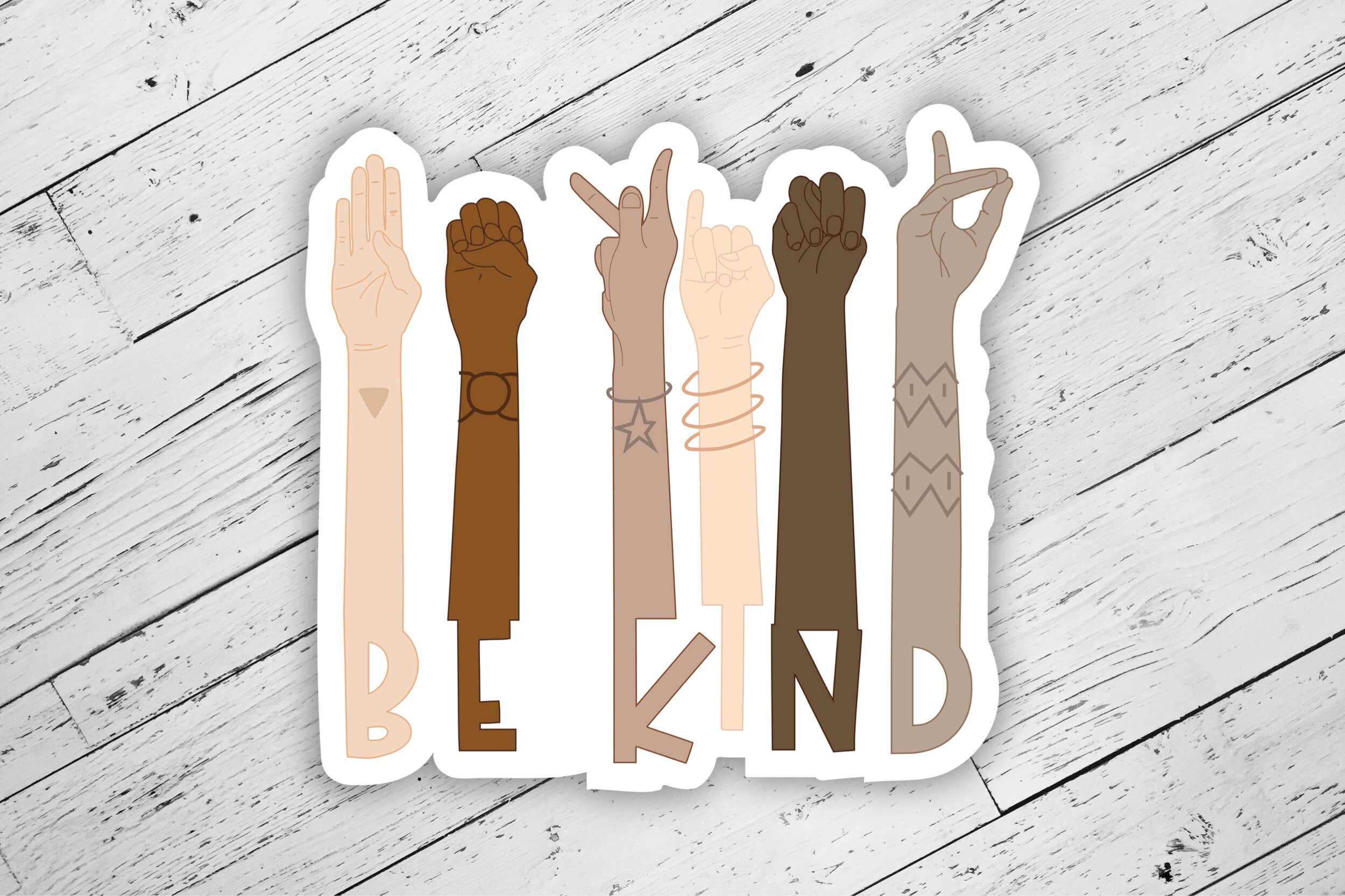 Be Kind ASL Sticker Be Kind Sticker Be Kind Sign Language - Etsy
