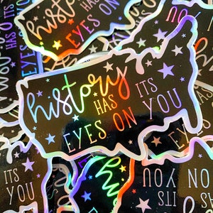 Hamilton Stickers History Has Its Eyes on You Sticker - Etsy
