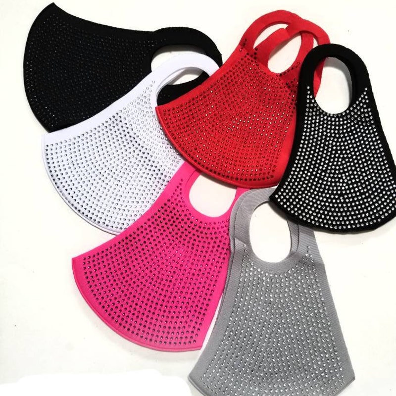 Rhinestone Masks - Etsy