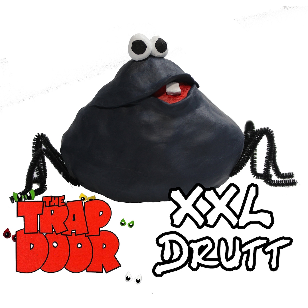 Trap Door Character DRUTT XXL Hand Made / Painted Sculpture UK Artist ...