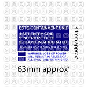 Ghostbusters Containment Unit Livery / Signage / Signs / Sign ...