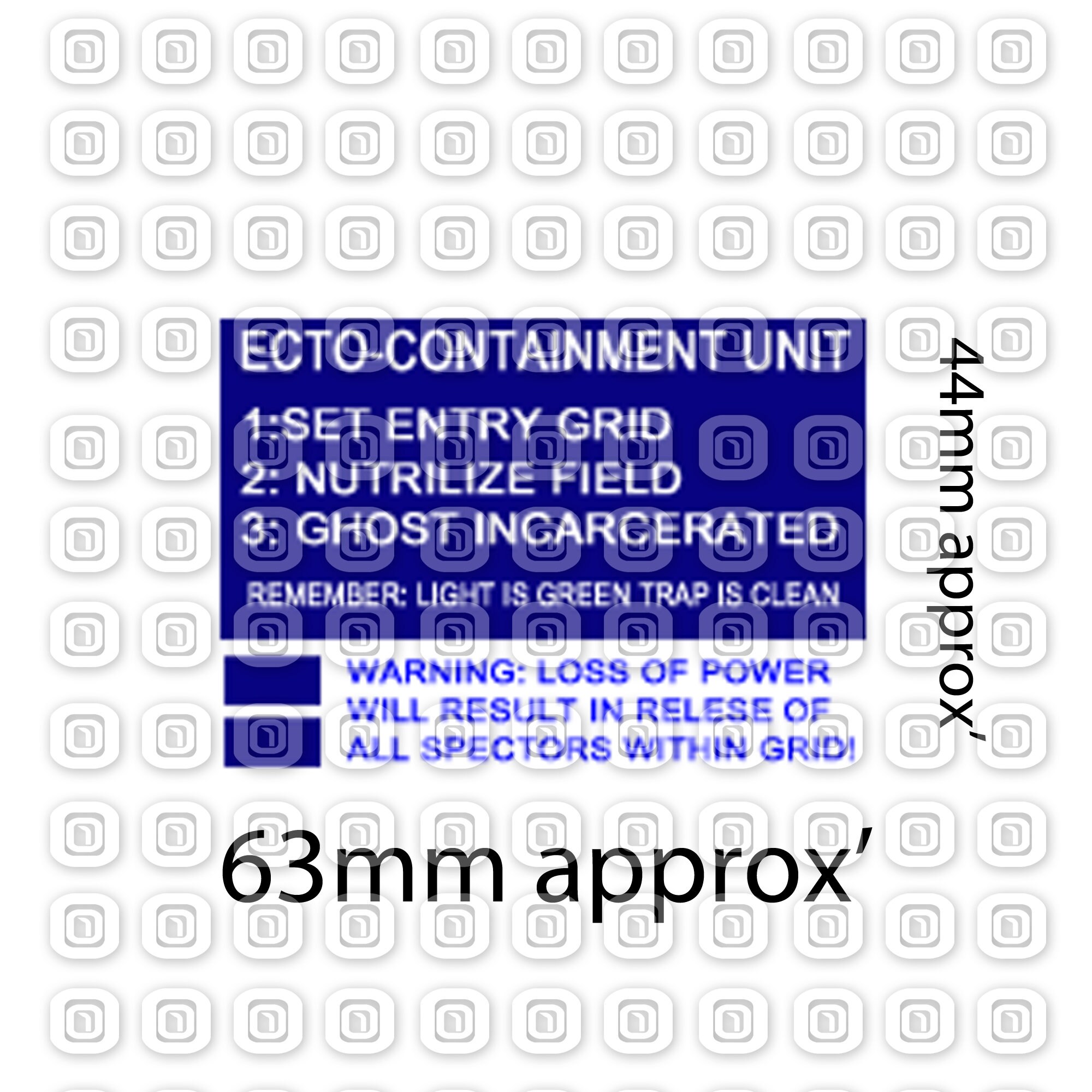 Ghostbusters Containment Unit Livery / Signage / Signs / Sign ...
