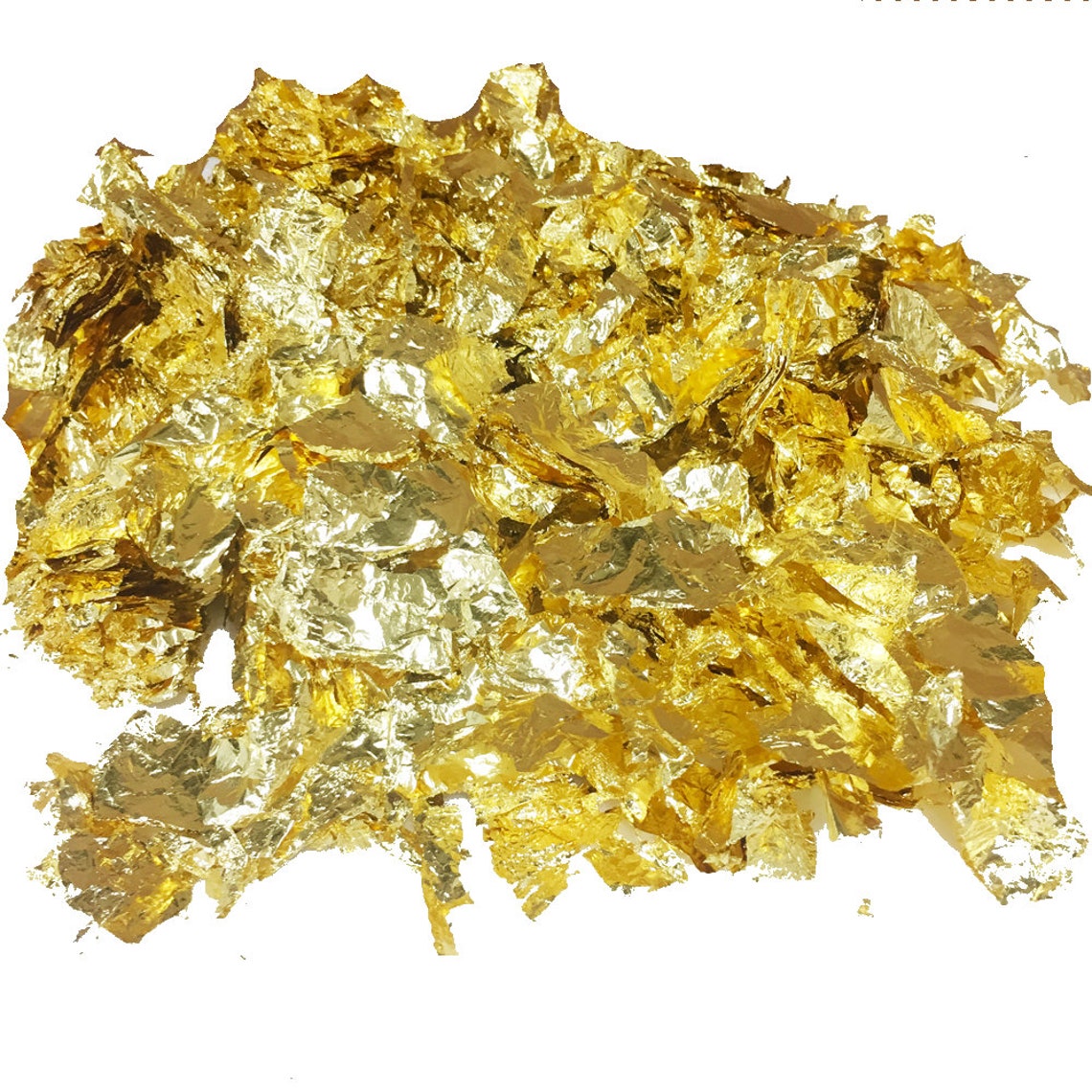 Nail art Makeup GOLD LEAF copper foil FLAKES 3 Gram | Etsy