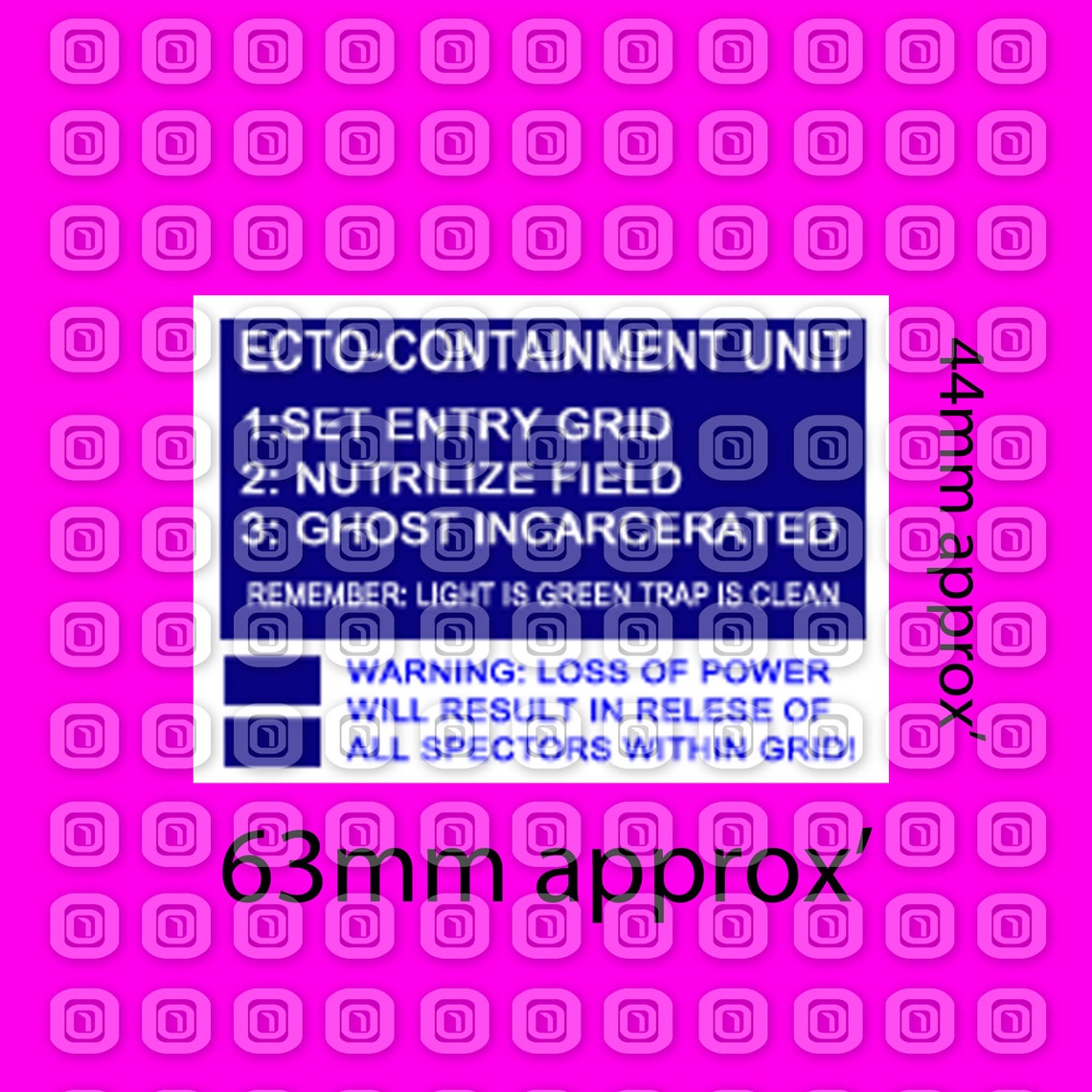 Ghostbusters Containment Unit Livery / Signage / Poster Print - Etsy