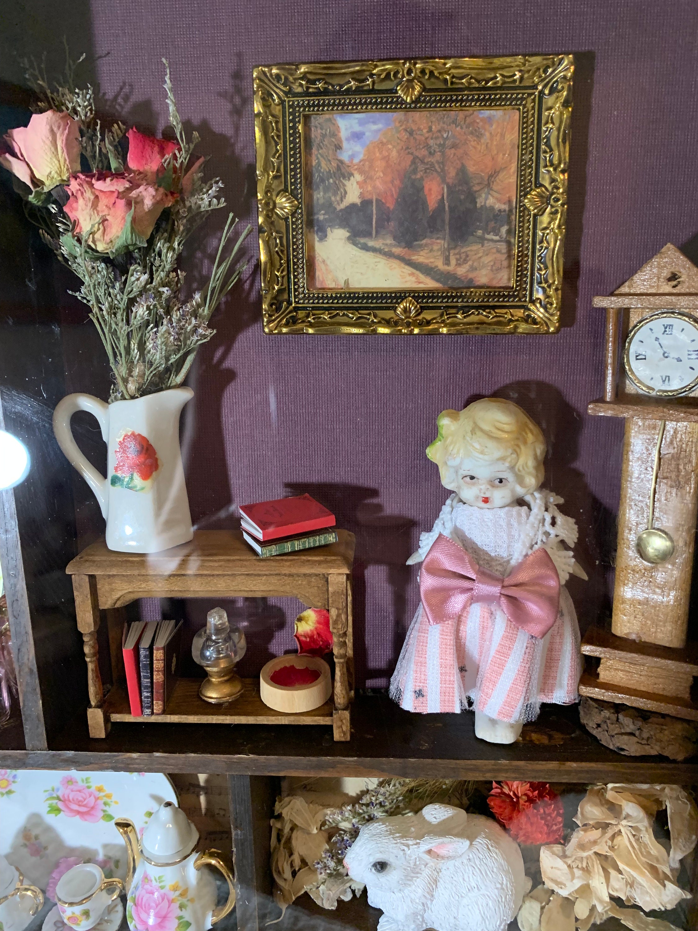 Vintage Shadow Box 11x15 With Vintage Treasures Inside - Etsy