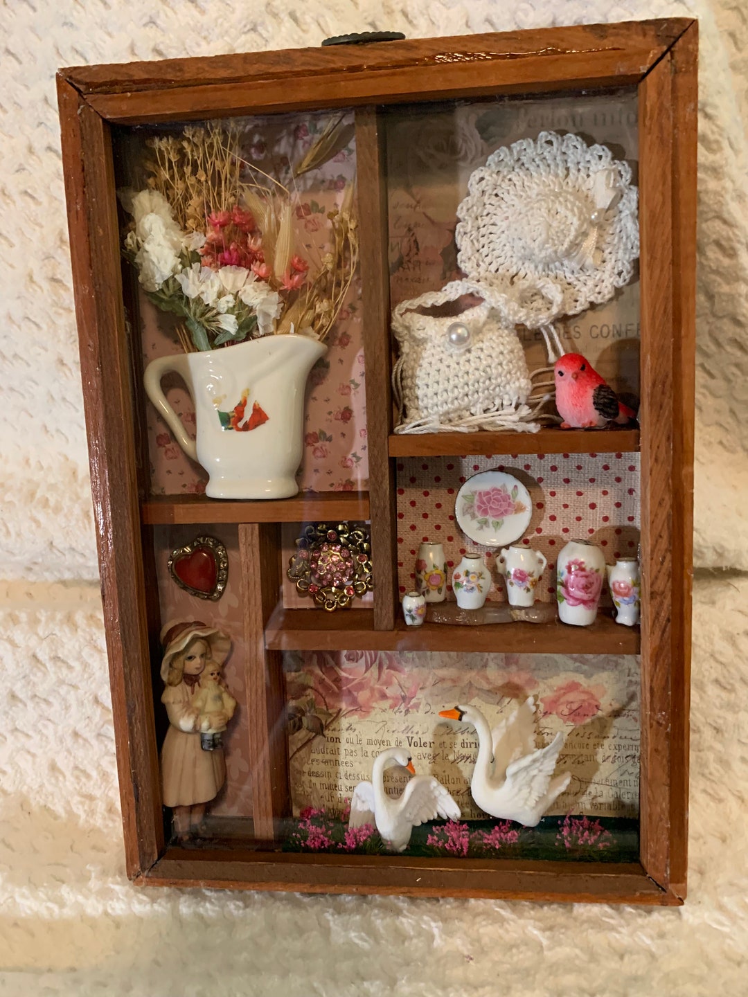 7x11" "a Little Bit of Love" Vintage Shadow Box - Etsy