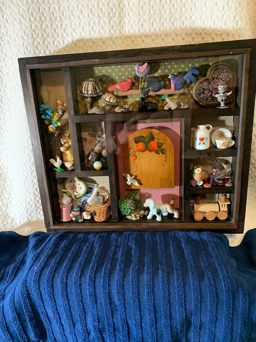 13x15" Vintage Life in the Country Shadow Box - One-of-a-kind Miniature ...