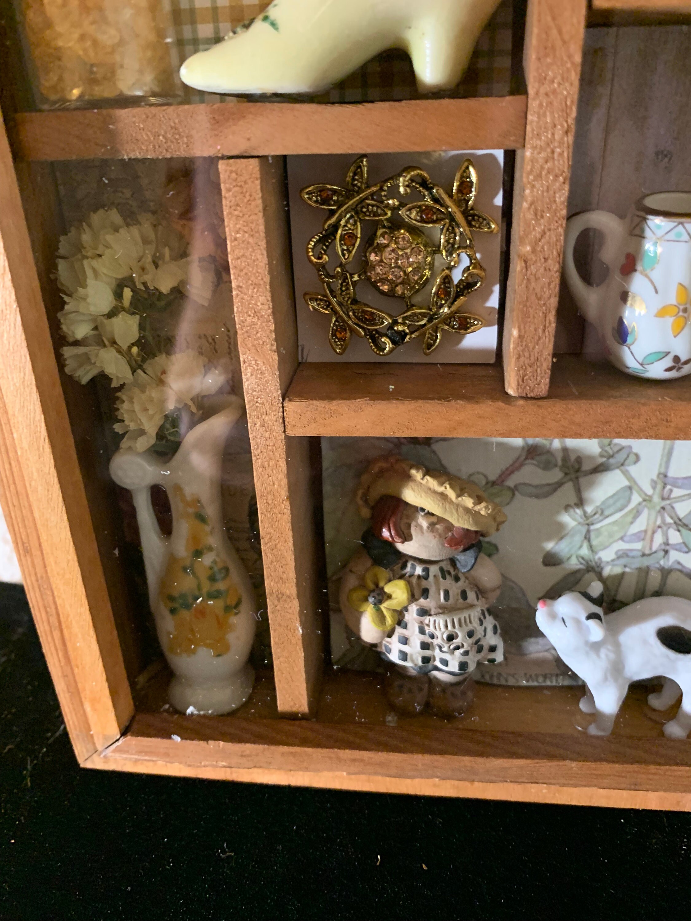 10x7 Kay's Yellow Day Vintage Shadow Box With - Etsy