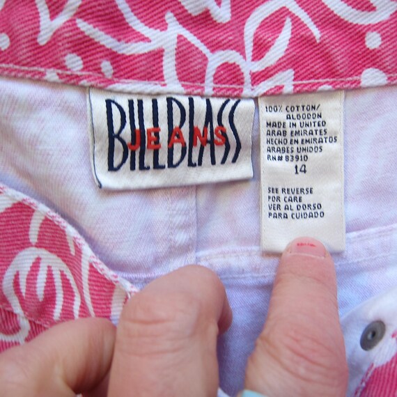 Bill Blass Pink Floral Jean Shorts - Gem