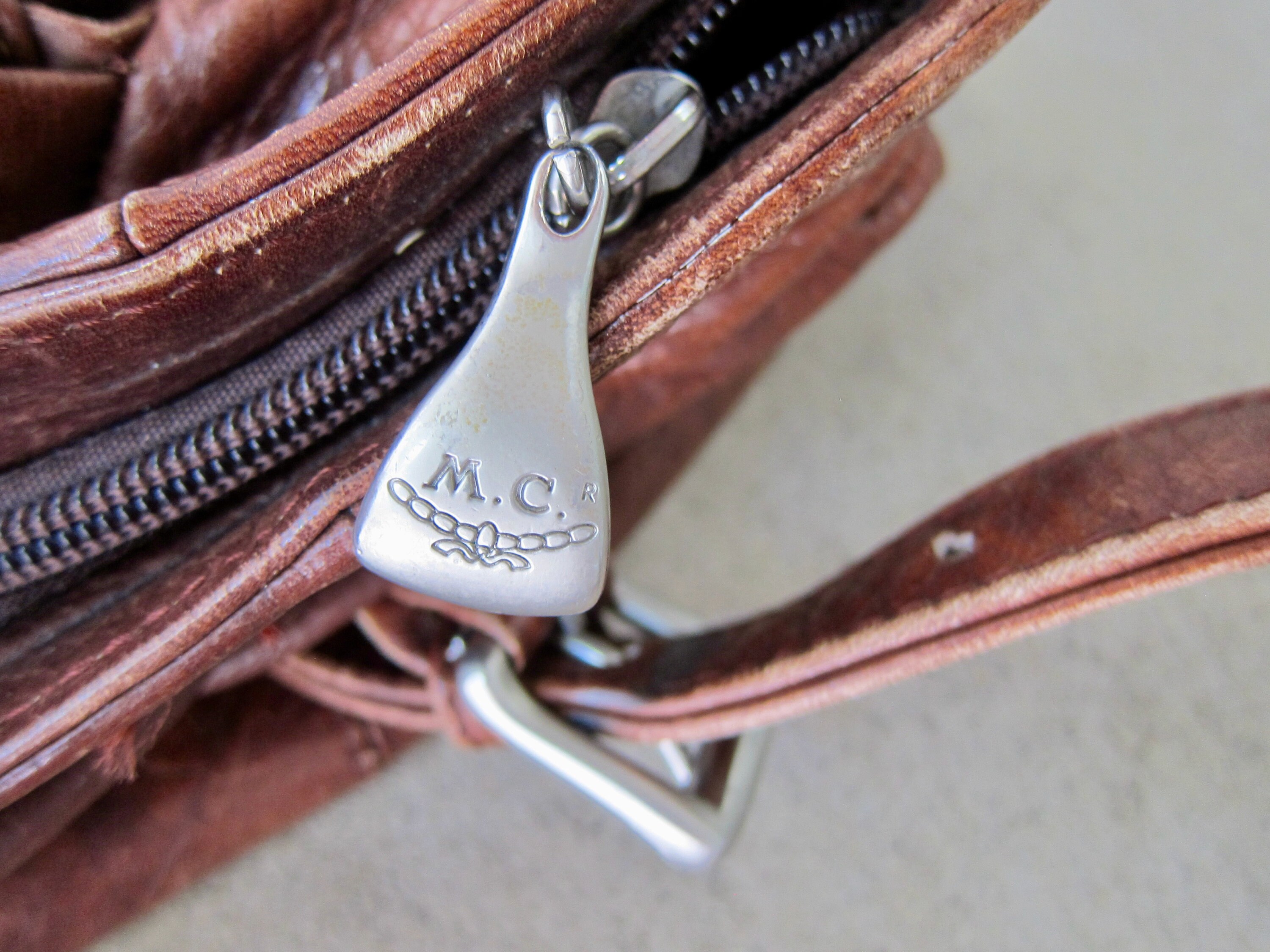 M.C Leather Shoulder Bag Large Brown Leather Tote Purse | Etsy