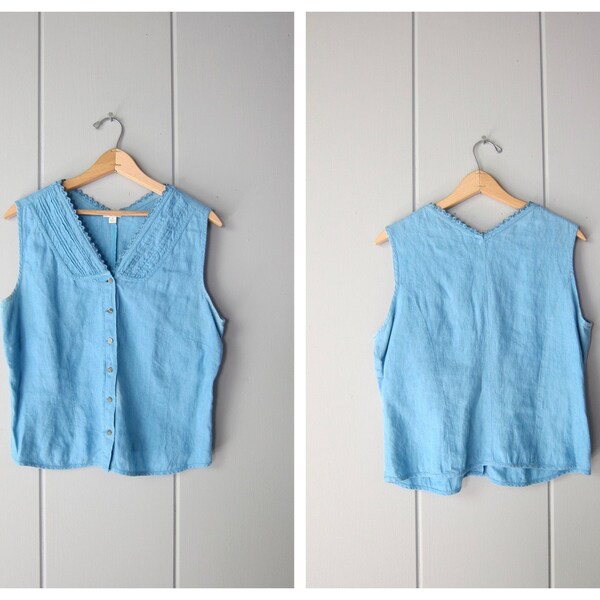 Button up Tank Top - Etsy