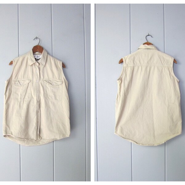 Button up Tank Top - Etsy