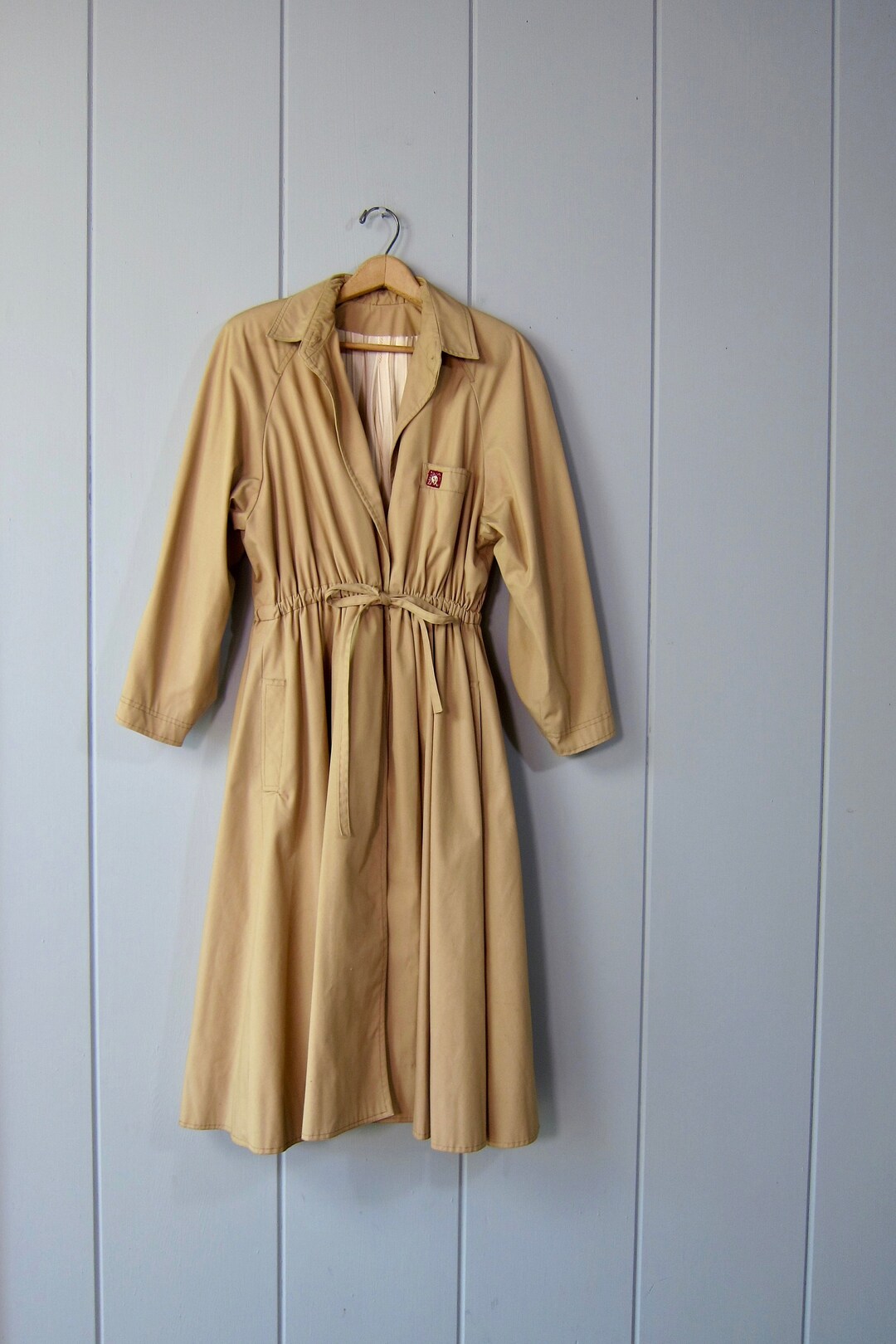 RESERVED Anne Klein Belted Trench Jacket High Fashion Spy Coat Women's ...