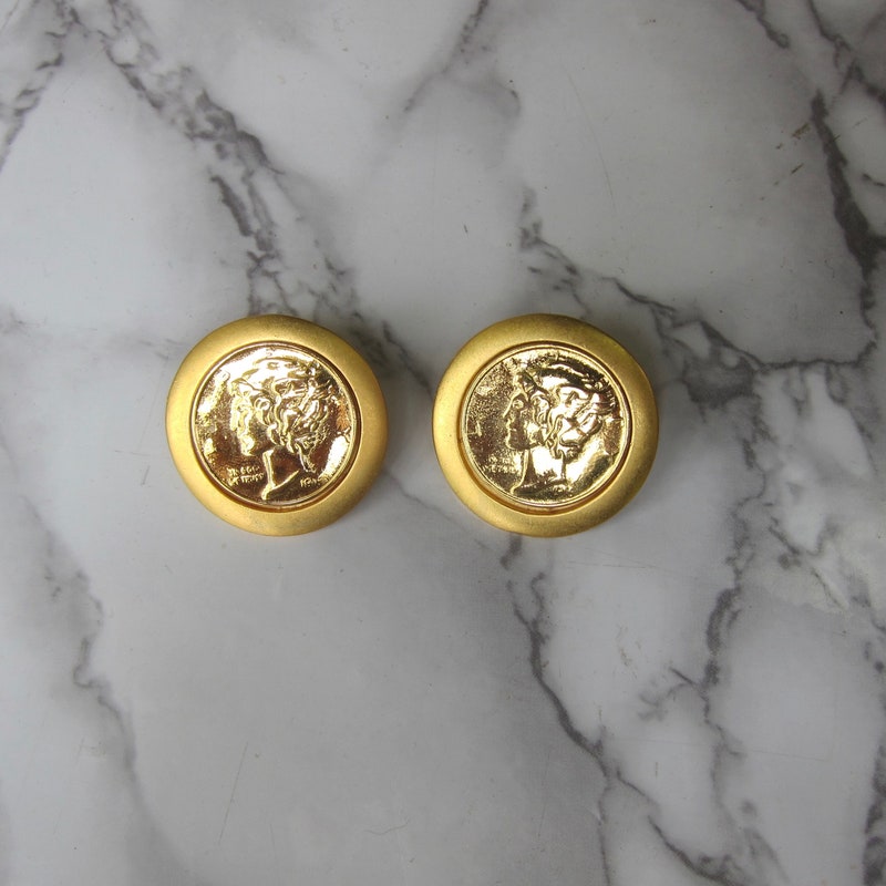 Coin Earrings - Etsy