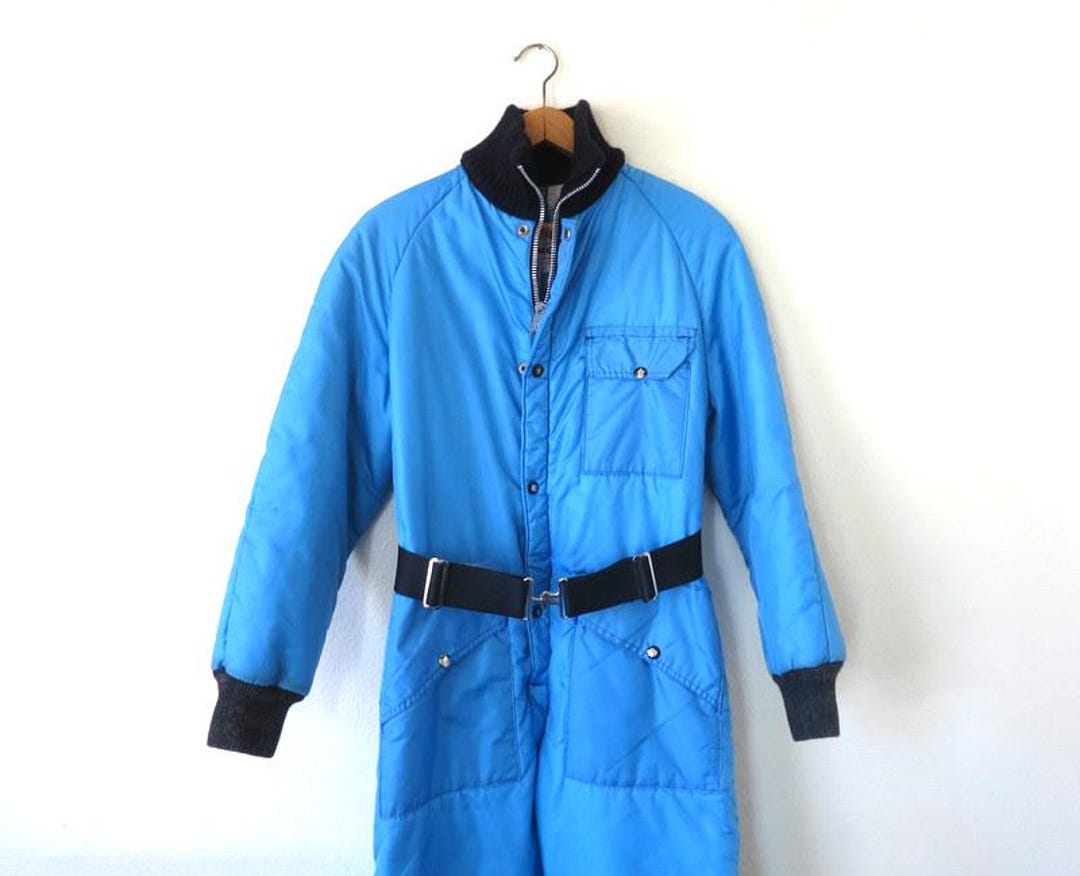 Vintage 80s Unisex Winter Snowsuit | Blue Outerwear by Dakota Snow ...