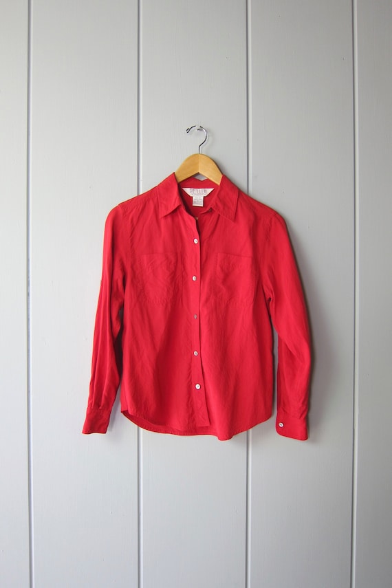 Silk blouse 90s button - Gem