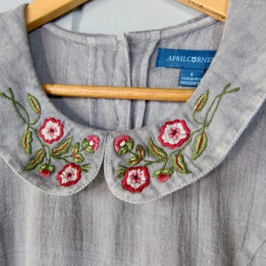 April Cornell Embroidered Collar Dress - Etsy