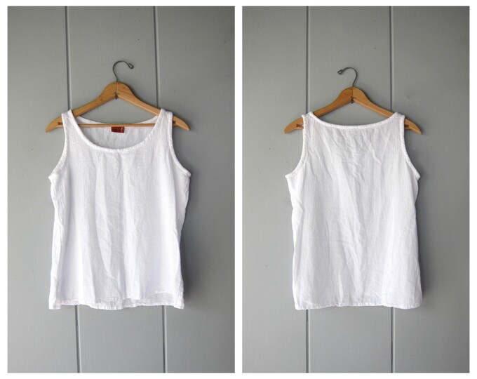 White Cotton Gauze Tank Top | Minimal Gauze Shirt | Oh My Gauze Tee - Etsy
