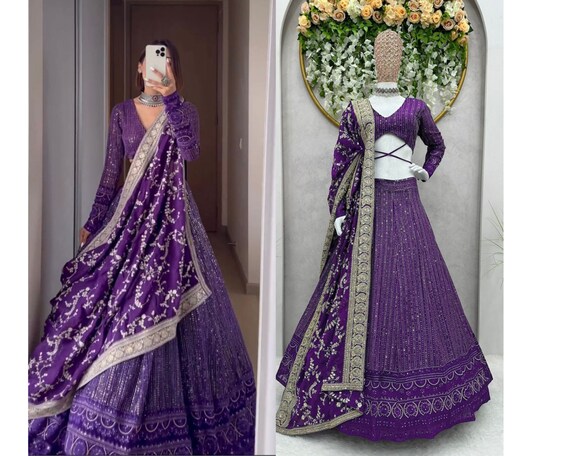 Purple Indian Wedding Dresses
