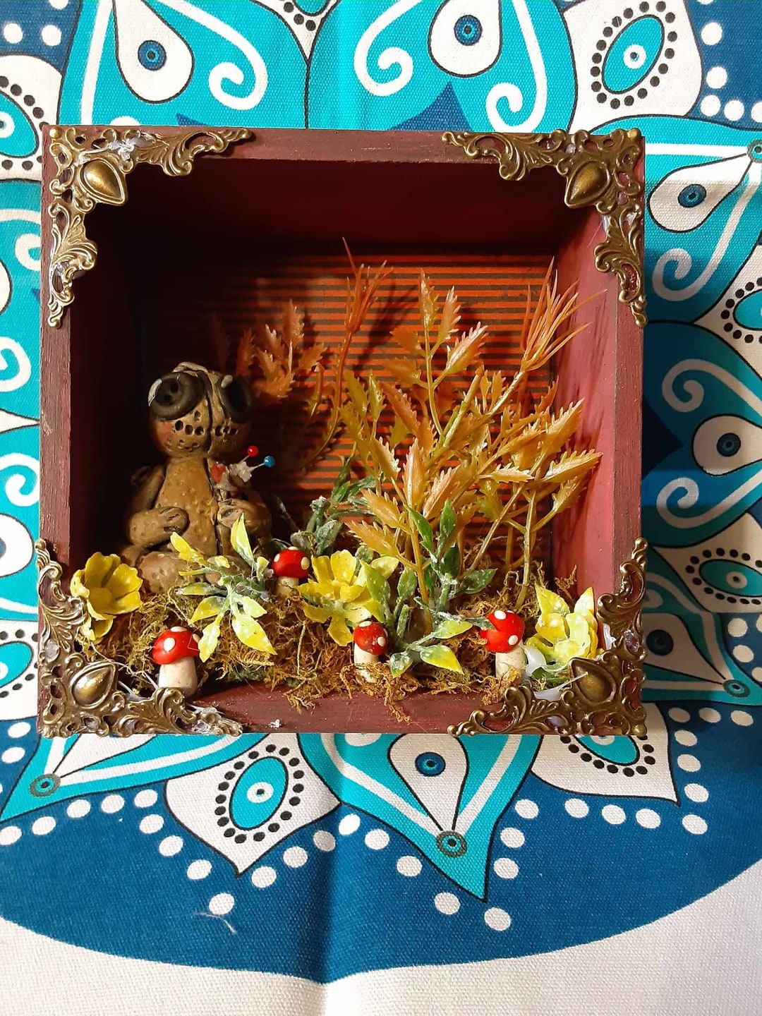 Cute Lighted Voodoo Doll Shadow Box Halloween/gothic Home Decor - Etsy