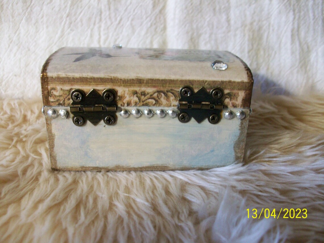 Mini Treasure Chest Trinket/keepsake Wooden Boc - Etsy