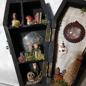 Cute Spooky Halloween/goth/creepy Curio/showbox Home Decor - Etsy