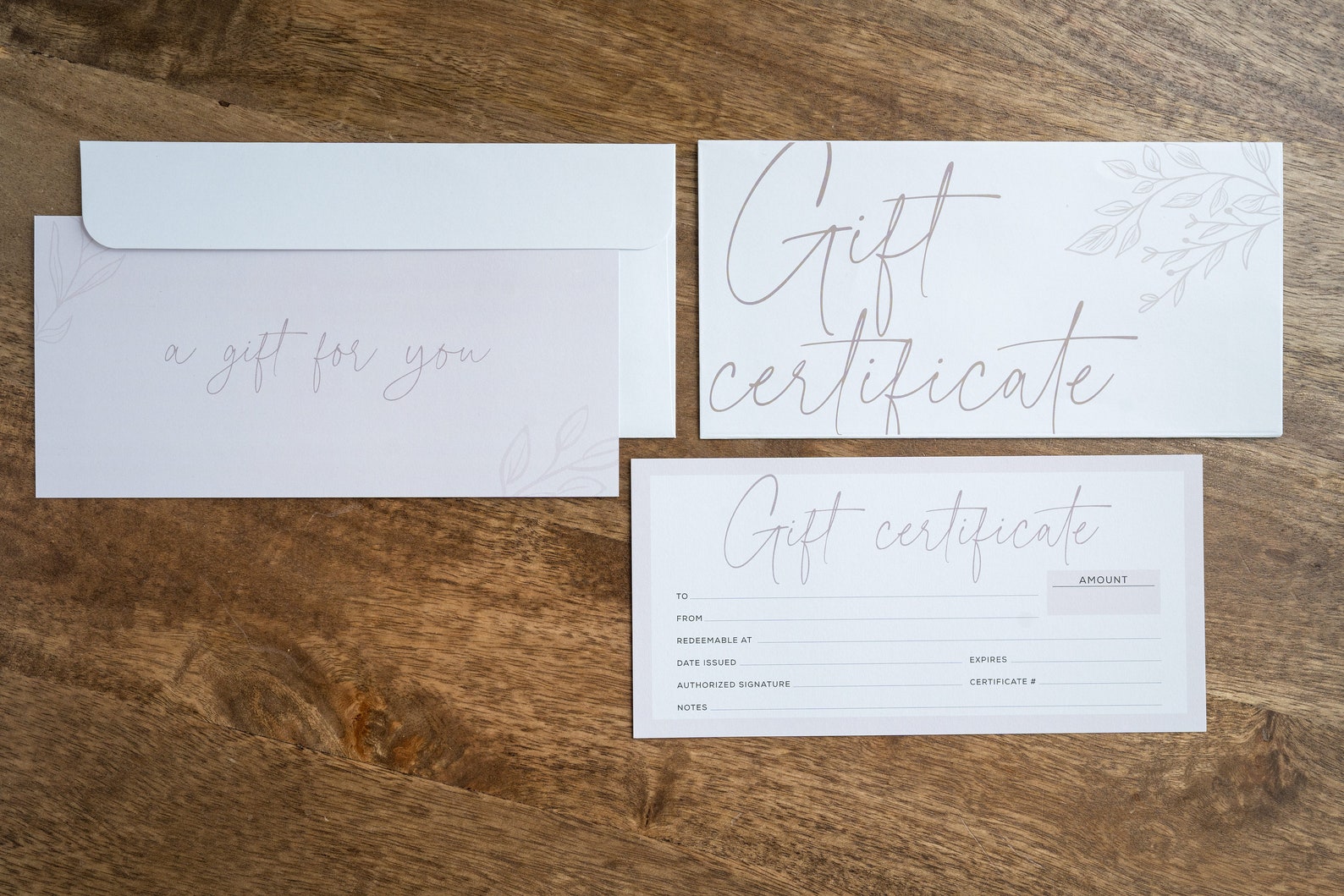 IMPERFECT 25 Blank Gift Certificate Vouchers for Small - Etsy