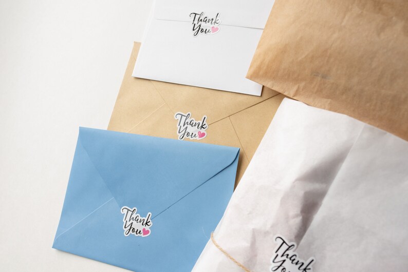 Thank You Stickers Packaging Mail Labels Small Businesses - Etsy