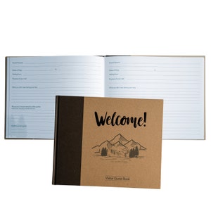 Cabin Vacation Rental Guest Book for Short Term Rental Hardcover Book ...