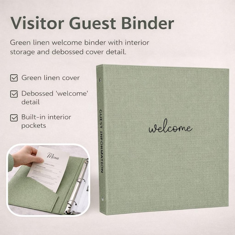 Welcome Binder for Short Term Rentals– Guest Info Book for Airbnb ...