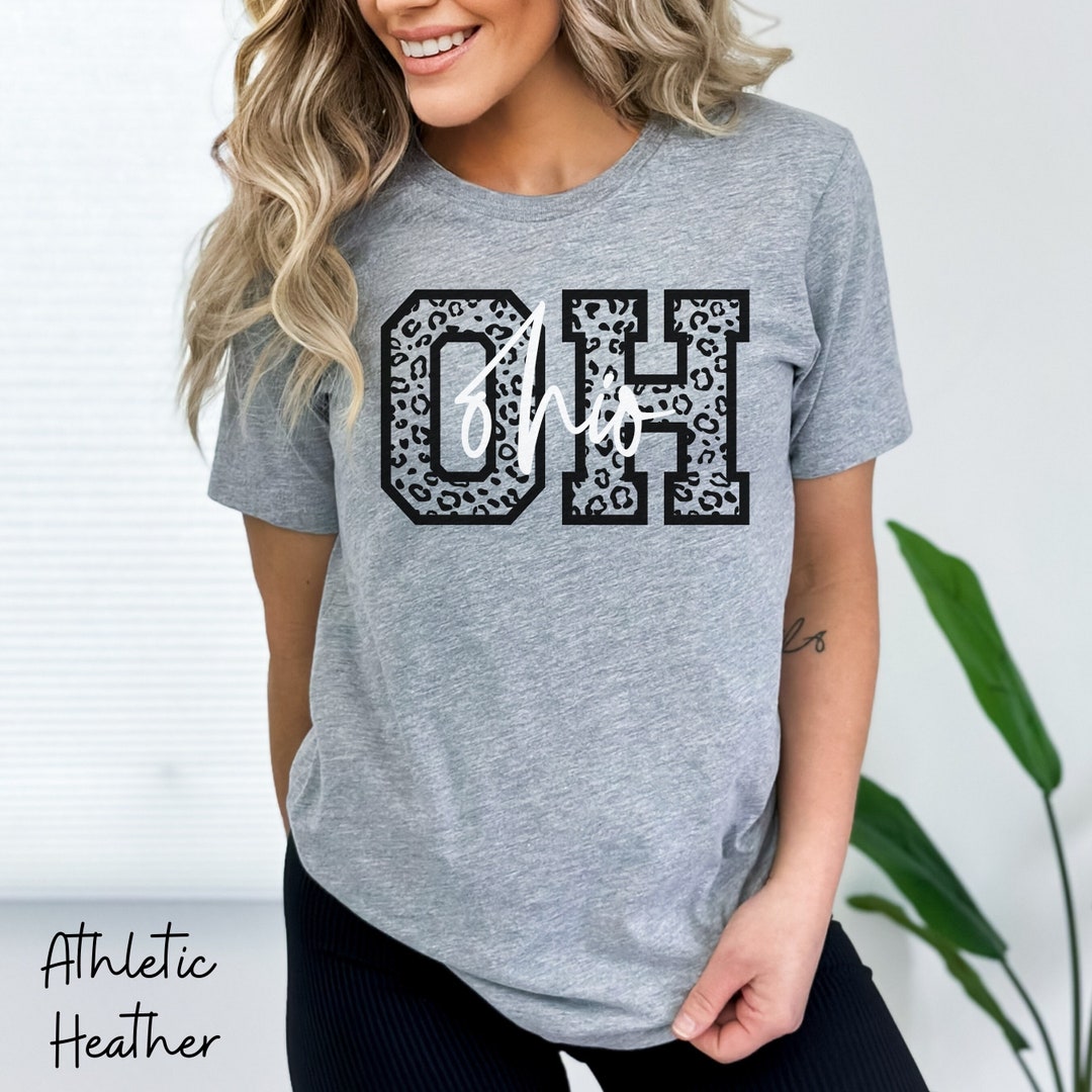 Ohio Buckeye Leopard Shirt - OH Ohio T-shirt - Ohio State Tee- Ohio ...