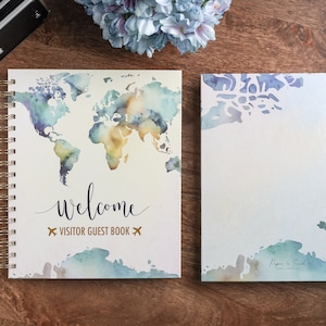Short Term Rental Visitor Guest Book Spiral Binding Airbnb Log Journal ...