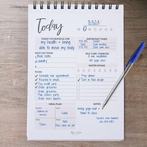 PRINTED to Do List Notepad- Daily Task Planner -100 Undated Sheets ...