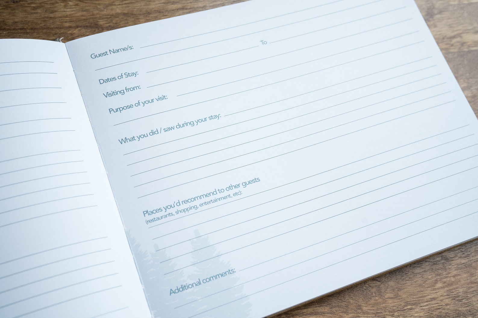 Cabin Vacation Rental Guest Book for Short Term Rental Hardcover Book ...