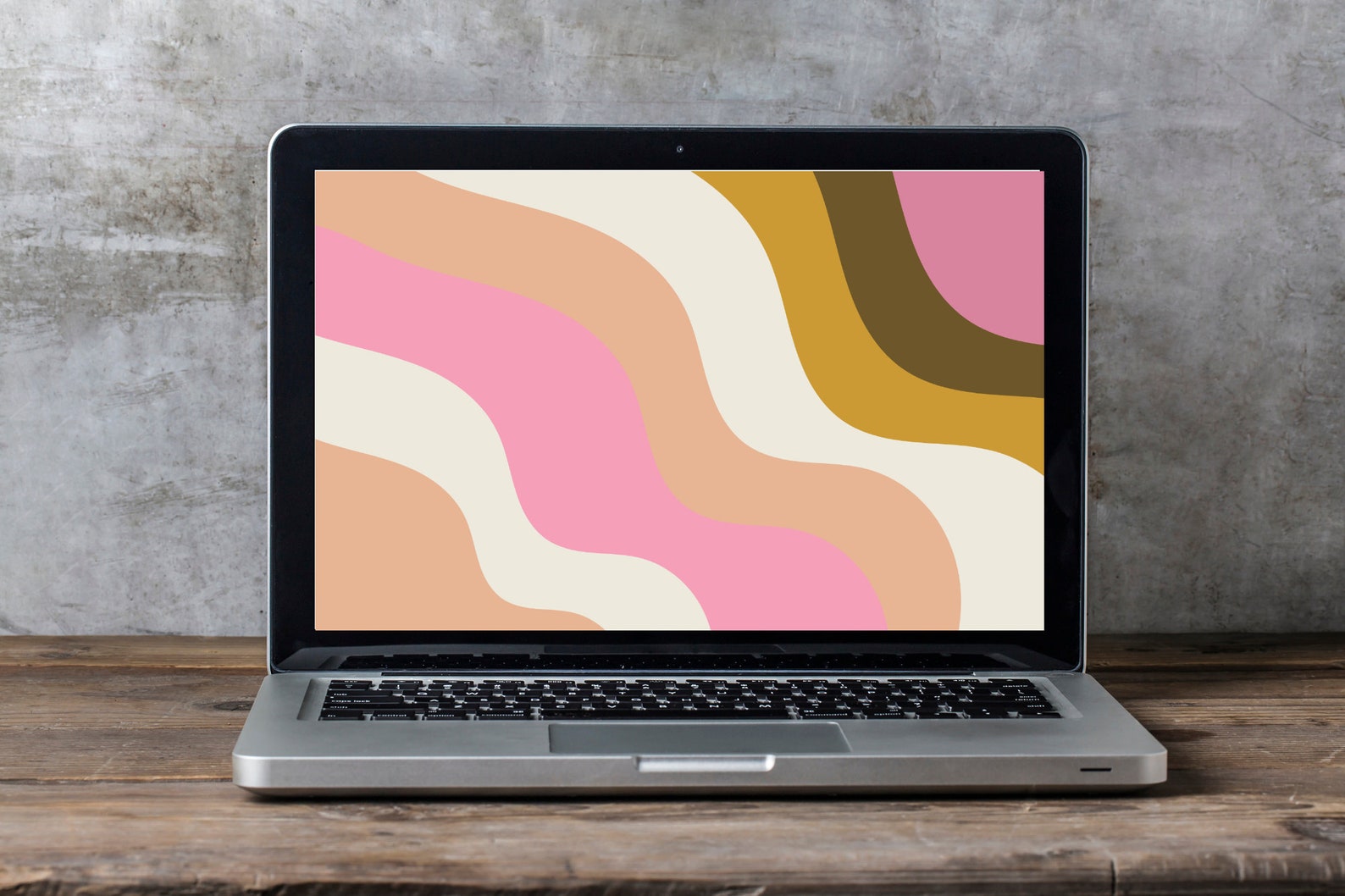 2 Boho Digital Desktop Wallpaper Abstract Minimalist - Etsy