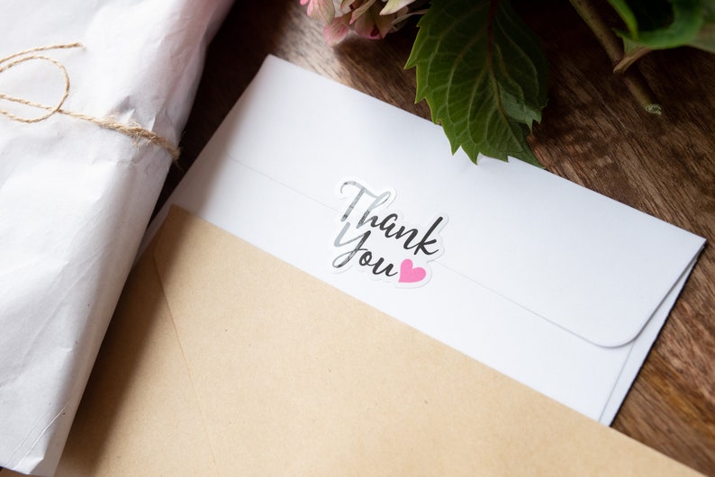 Thank You Stickers Packaging Mail Labels Small Businesses - Etsy