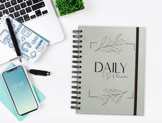 Printed Daily to Do Notebook 6.5x8.5 Cute Checklist - Etsy