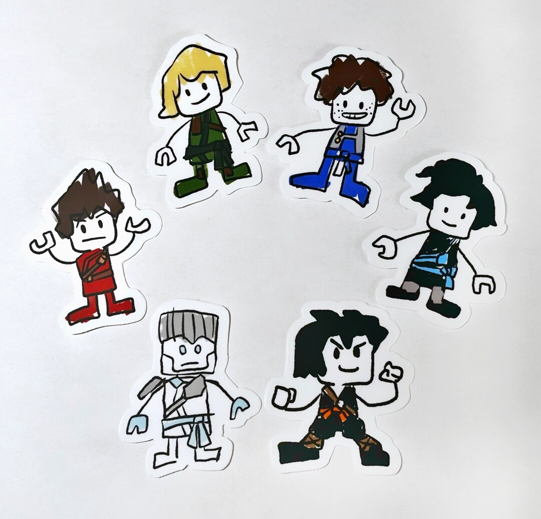 Ninja Puppet Sticker Set - Etsy