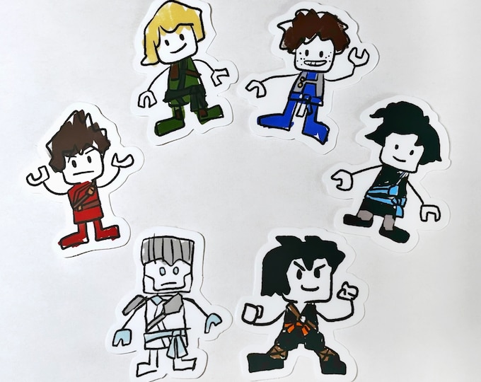 Ninja Puppet Sticker Set - Etsy