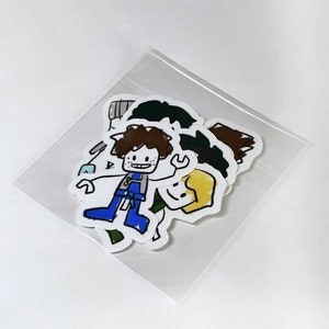 Ninja Puppet Sticker Set - Etsy