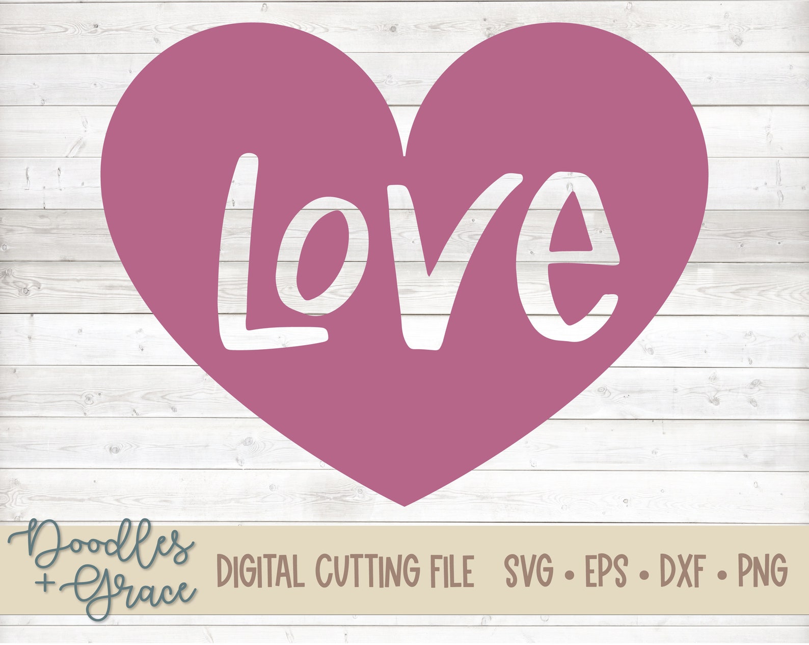 Love SVG Heart Svg Valentine's Day Svg Cutout Heart - Etsy