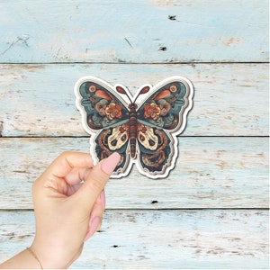 Boho Butterfly PNG Bundle | Printable Stickers | Digital Butterfly ...