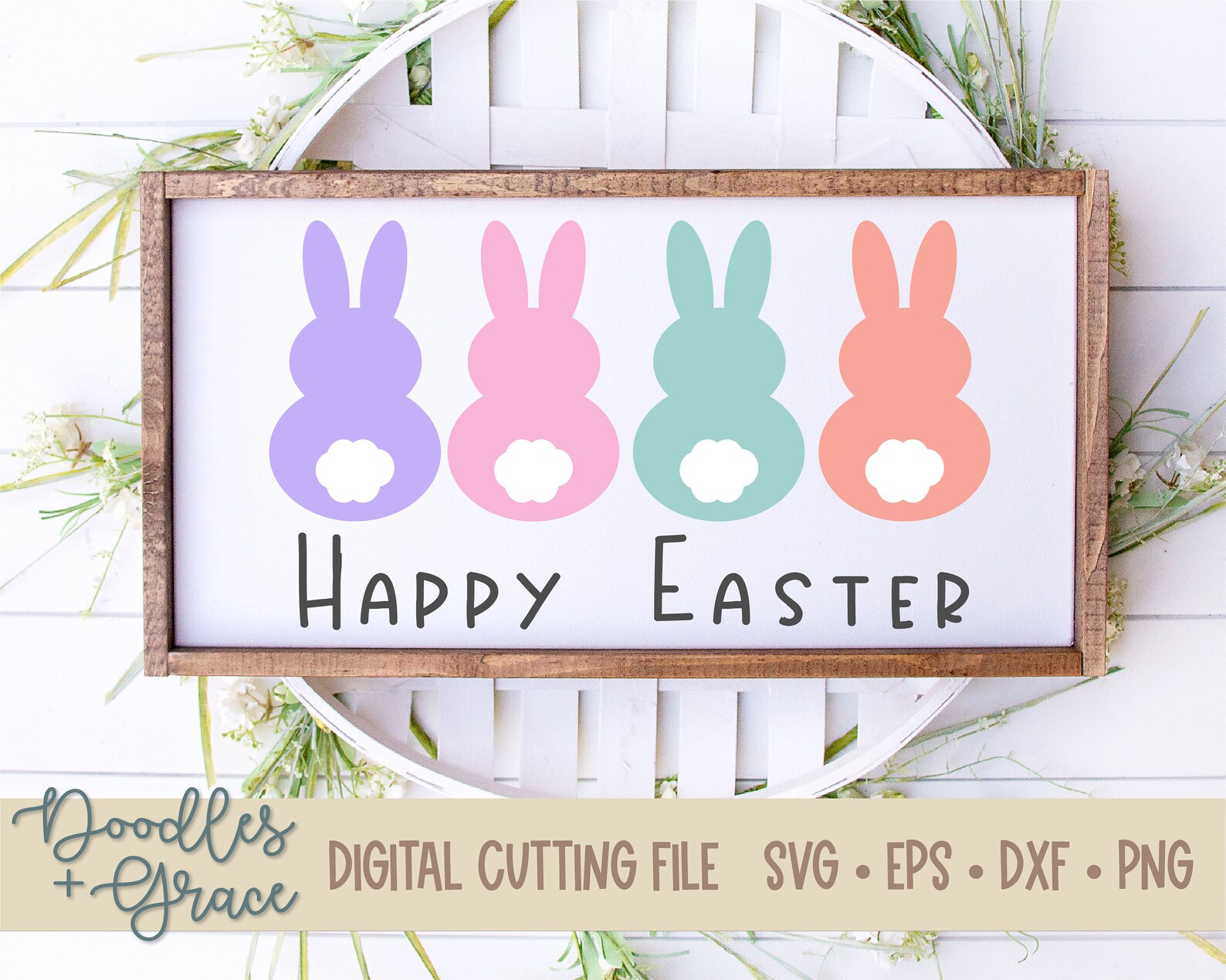 Spring Sign SVG Bundle Hello Spring SVG Happy Easter Svg - Etsy