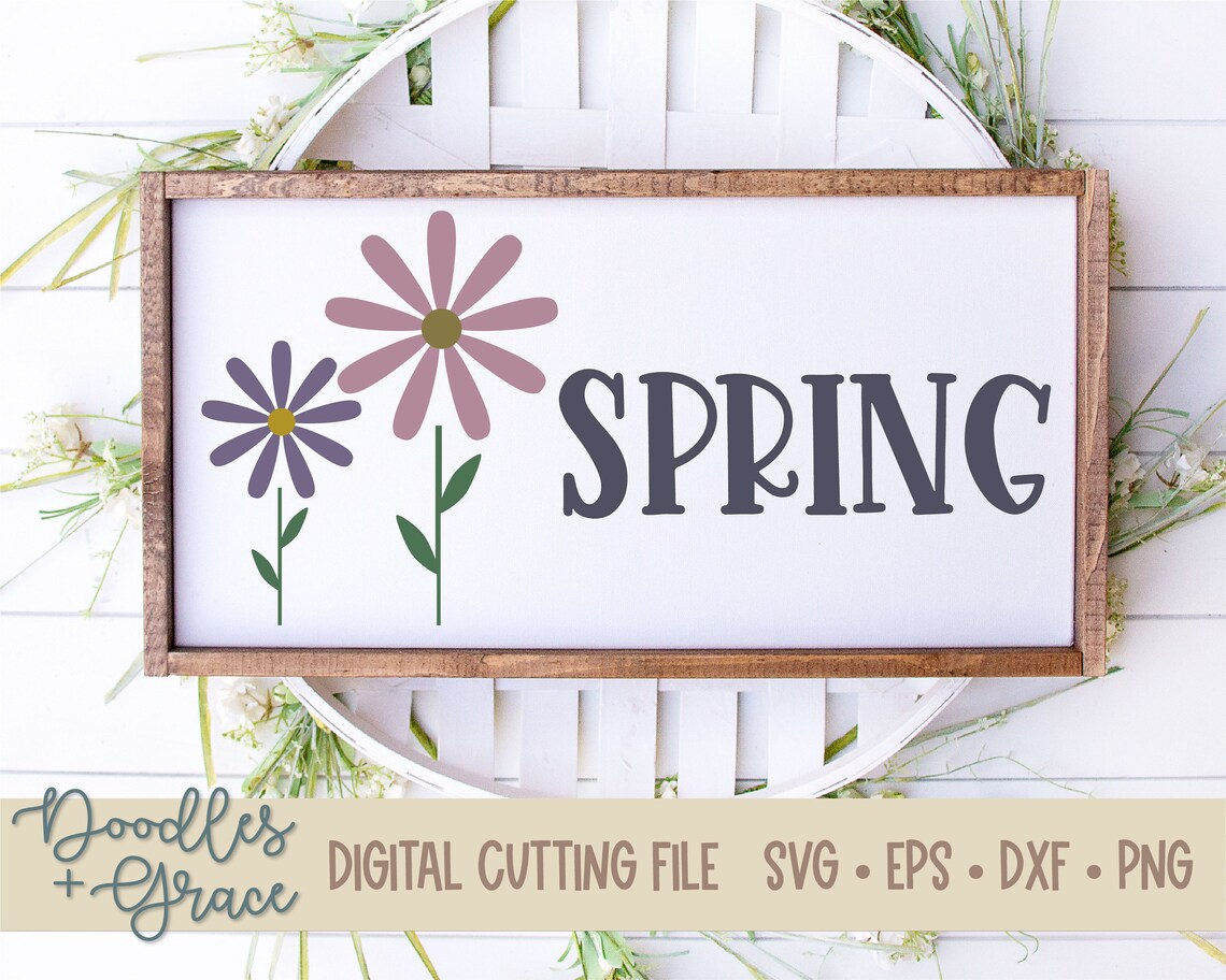 Spring Sign SVG Bundle Hello Spring SVG Happy Easter Svg - Etsy
