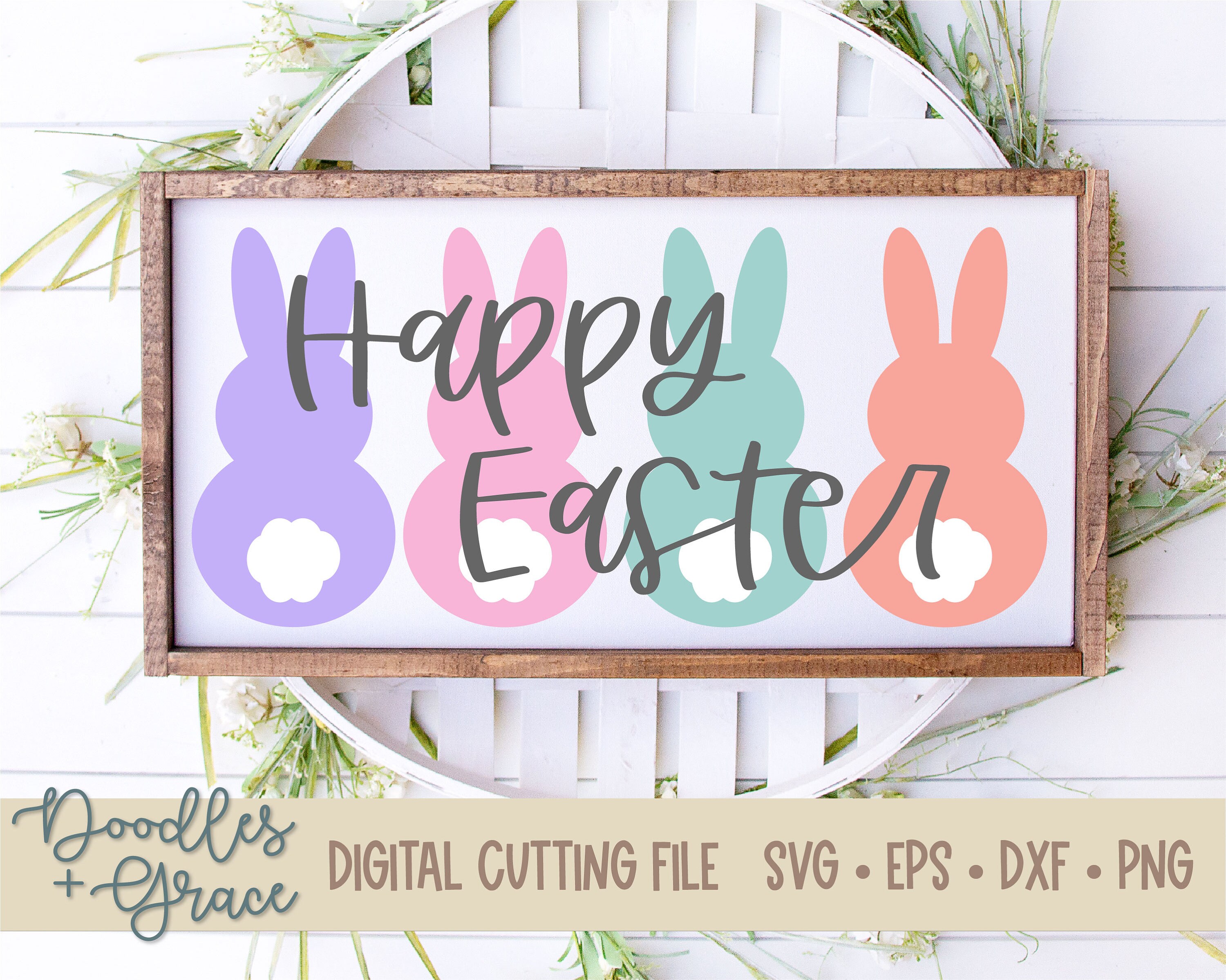 Vrolijk Pasen SVG lente svg Paashaas svg Vrolijk Pasen - Etsy België