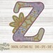 3D Letter Z Mandala SVG | Layered Alphabet Mandala SVG | Paper Crafting ...
