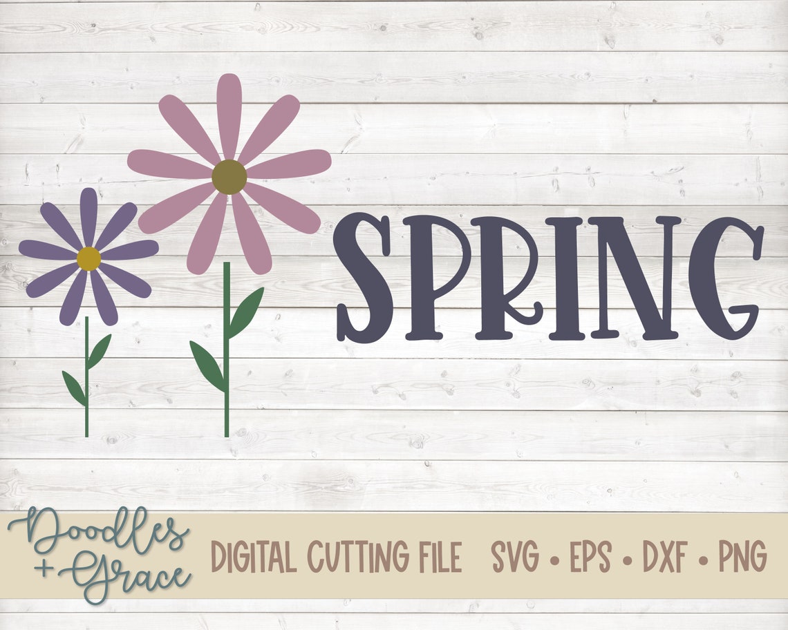 Spring SVG Spring Flowers Svg Sunflower Svg Hello Spring - Etsy