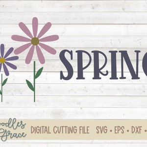 Spring SVG | Spring Flowers Svg | Sunflower Svg | Hello Spring Cutting ...