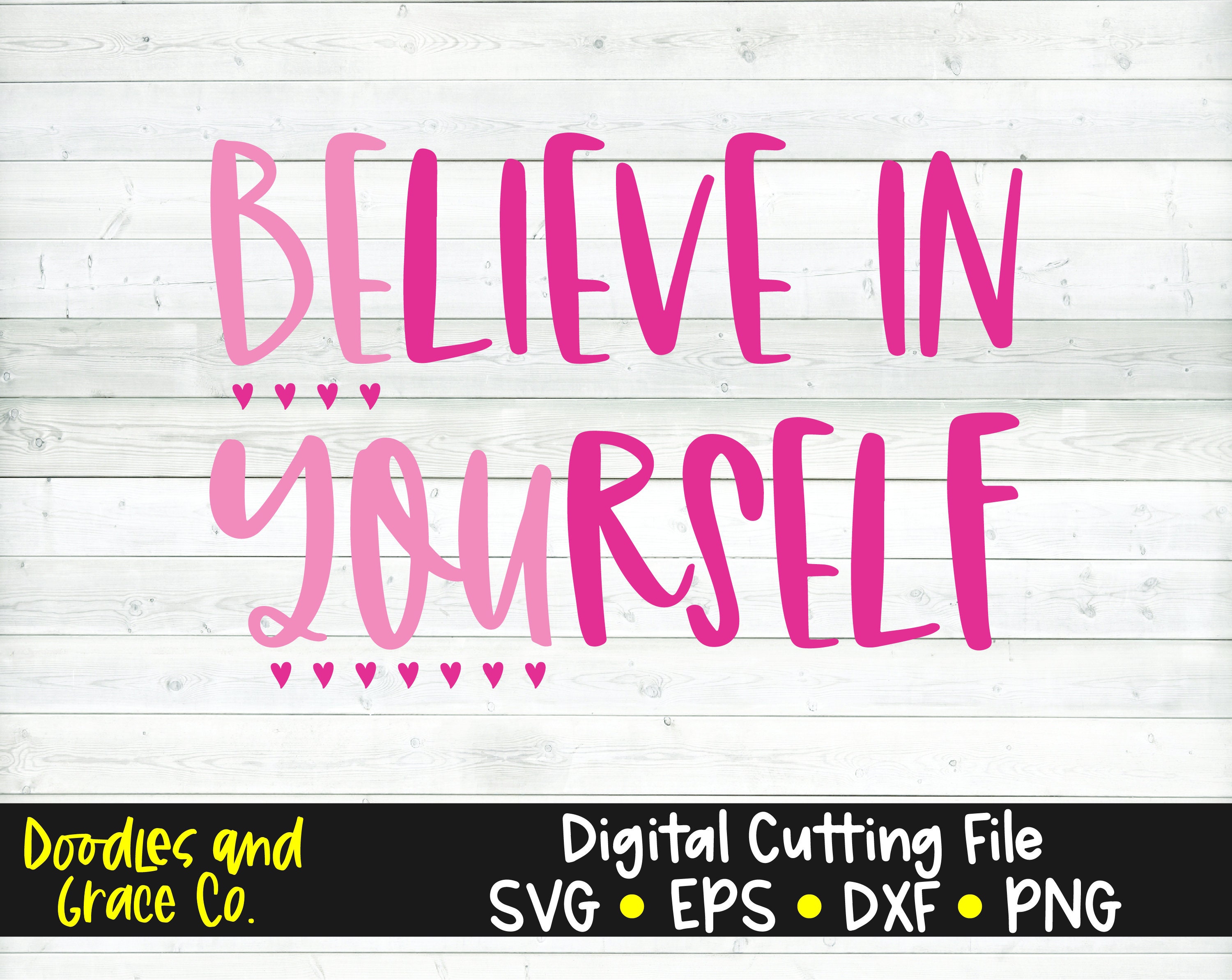 Believe in Yourself SVG Be You svg one of a kind svg | Etsy