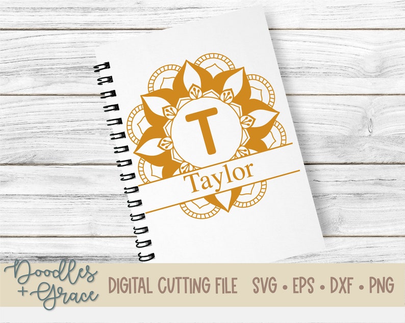 Split Mandala Monogram SVG Bundle | Alphabet Mandala SVG | Mandala ...